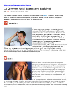 10 Common Facial Expressions Explained – REVELATIONS IN EDUCATION