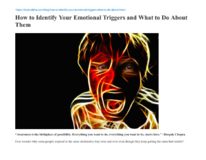 How to Identify Your Emotional Triggers and What to Do About Them ...