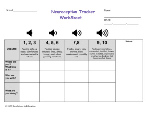 Neuroception Tracker Sheet | REVELATIONS IN EDUCATION
